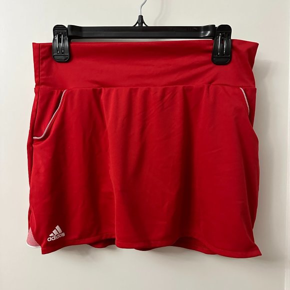 adidas | Shorts | Adidas Womens Tennis Skort Medium Red | Poshmark